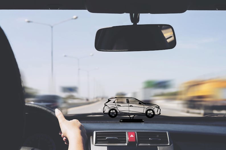 Modern German Hatchback 3D Car Art | Inspired Desk Decor | Sleek ...