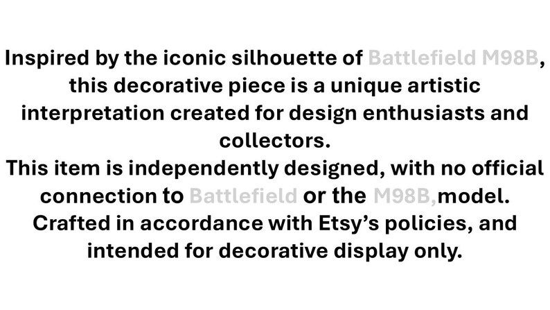 America Blue Sniper Rifle Desk Decor 15cm 3D Printed Tactical Gun Model ...