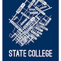 Youngstown, Ohio Street Map - Poster, Acrylic, Framed, and Metal Prints ...