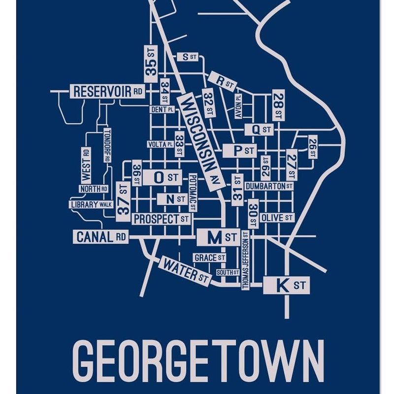 Georgetown Framed Poster - Etsy