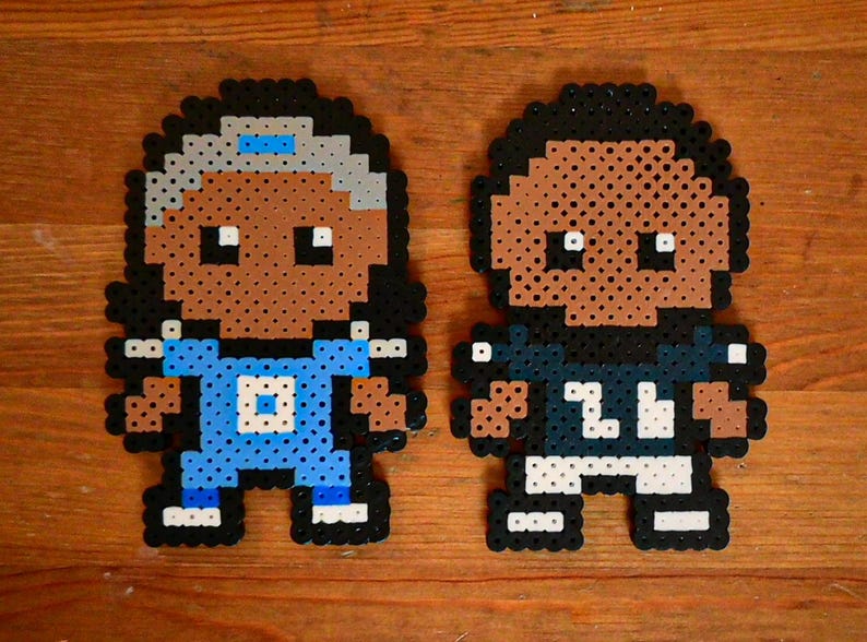 Football Perler Beads NFL Running Back Bundle - Mccaffrey, Gibbs ...