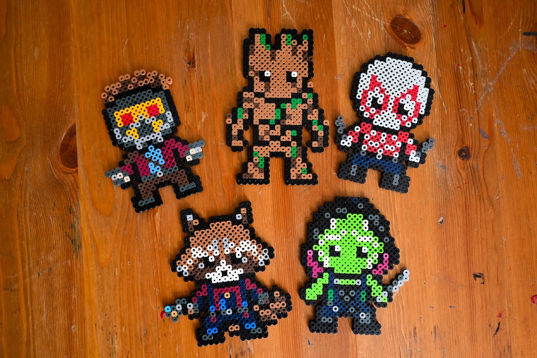 Guardians of the Galaxy Perler Bead Figures Characters Marvel Comics ...