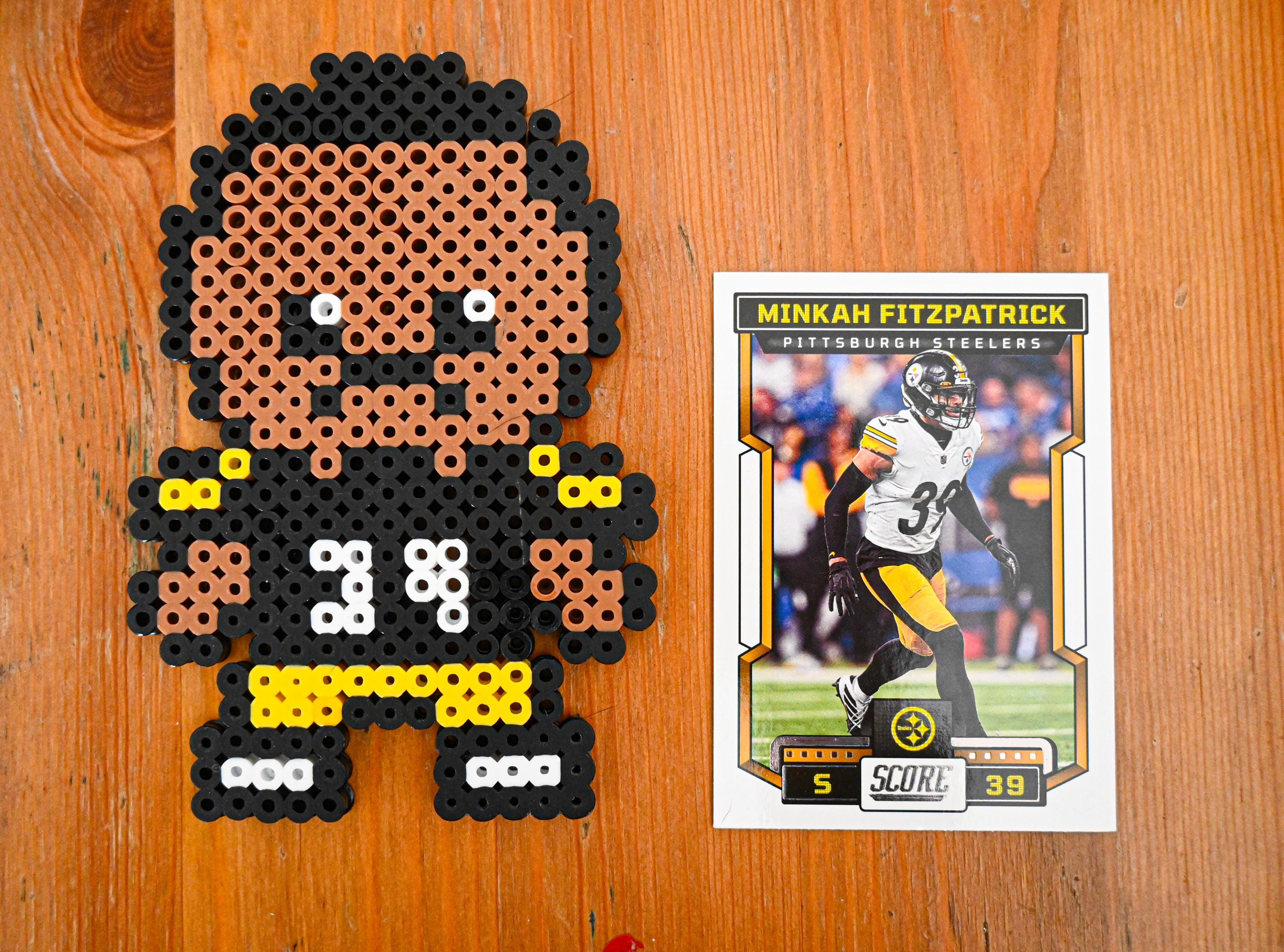 NFL Football Card and Perler Bead Character Bundle Minkah Fitzpatrick ...
