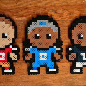 Football Perler Beads NFL Running Back Bundle - Mccaffrey, Gibbs ...