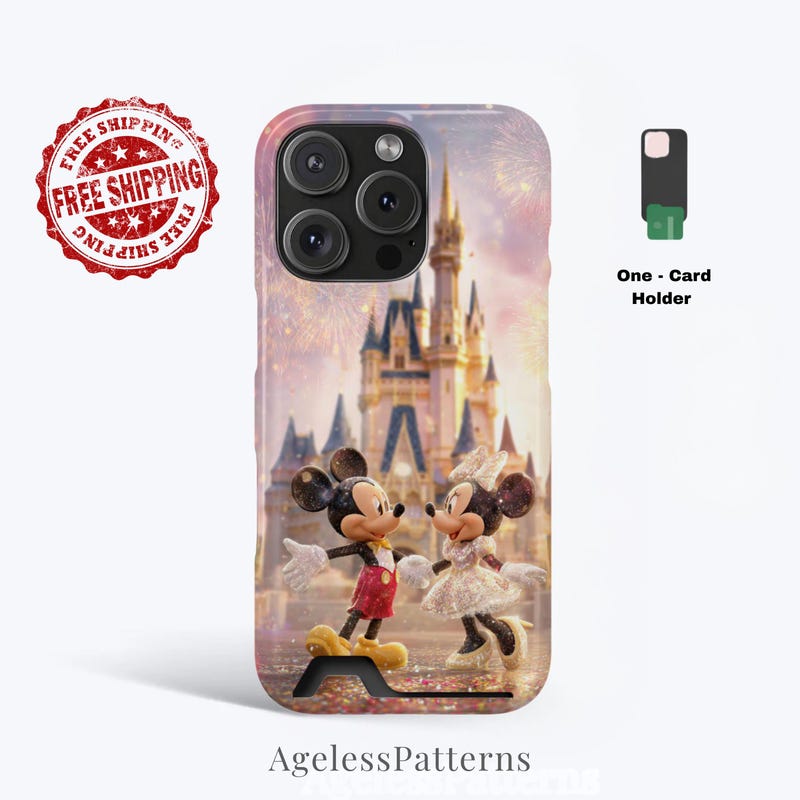 Mickey iPhone Card Case - Etsy
