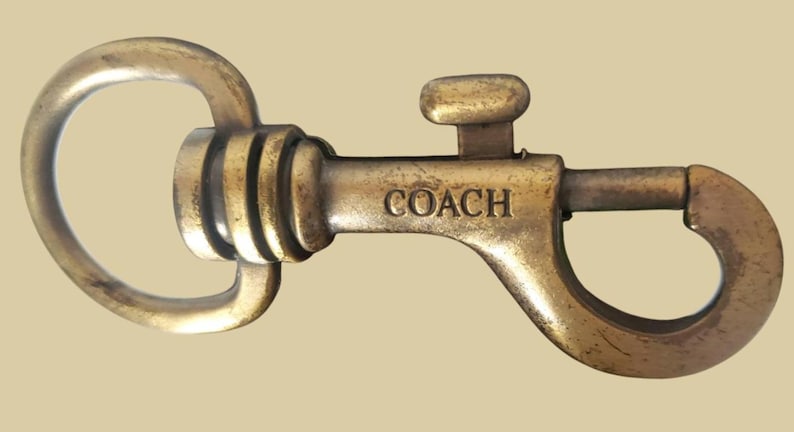 Vintage COACH Brass Swivel Clasp - Key Chain – Purse Strap Hardware ...