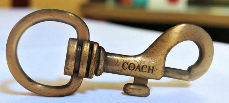 Vintage COACH Brass Swivel Clasp - Key Chain – Purse Strap Hardware ...