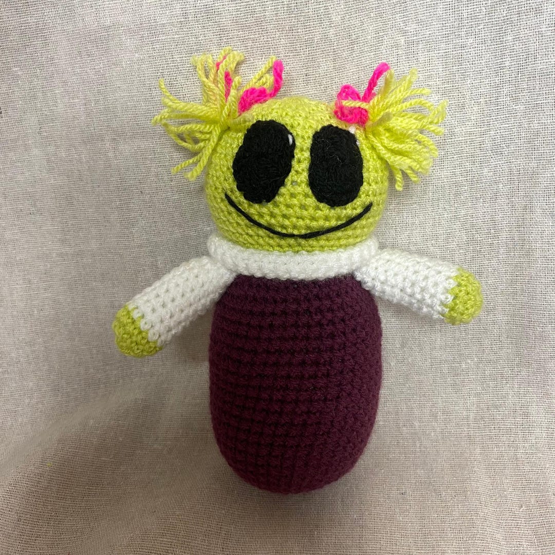 Mona From Nanalan' Handmade Crochet Plushie Cute Amigurumi Mona Toy - Etsy