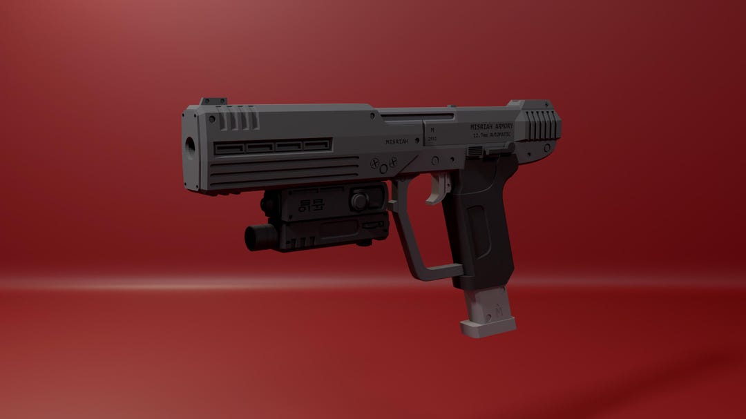 Halo M6C/SOCOM Magnum 3D Stl File - Etsy Australia