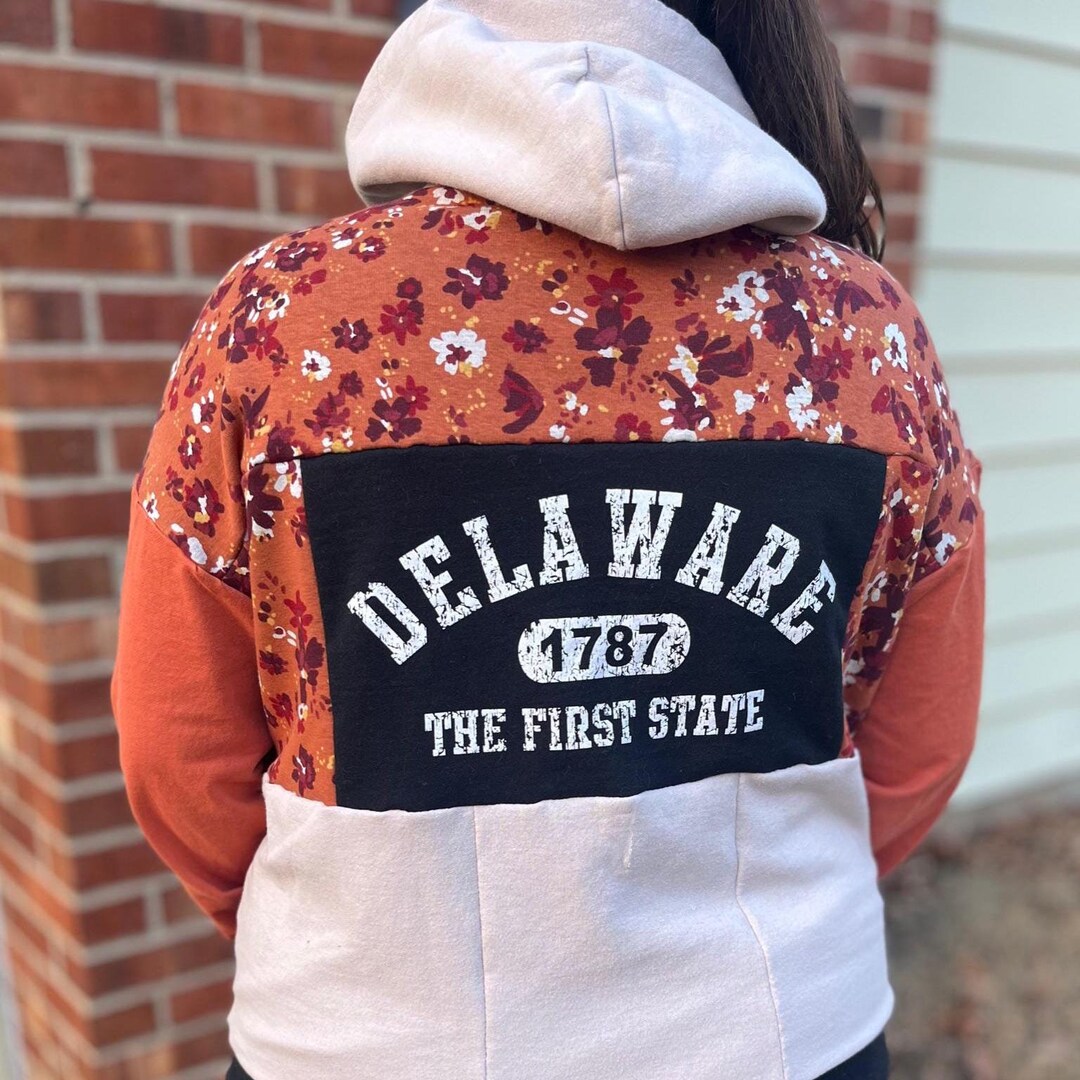 Women's Upcycled Hoodie Size Large / Oversized Hoodie / Patchwork ...