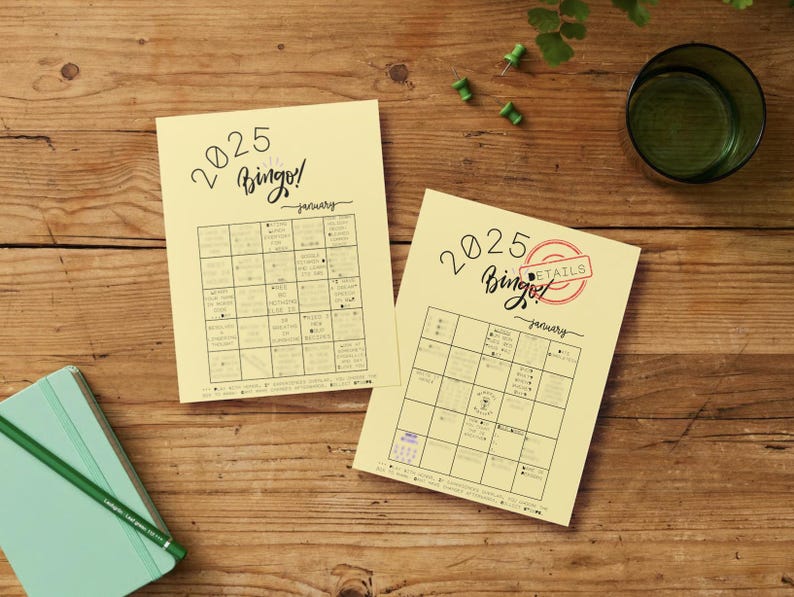 2025 Bingo | January | Monthly Game | Digital Download | Easy to Print ...