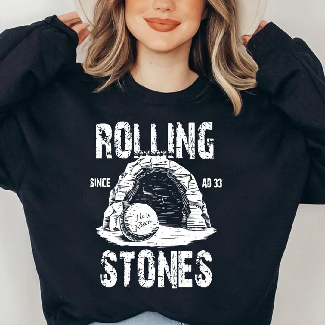 Easter Jesus Png, Rolling Stones Png, Design Gift, Christian Png, He is ...