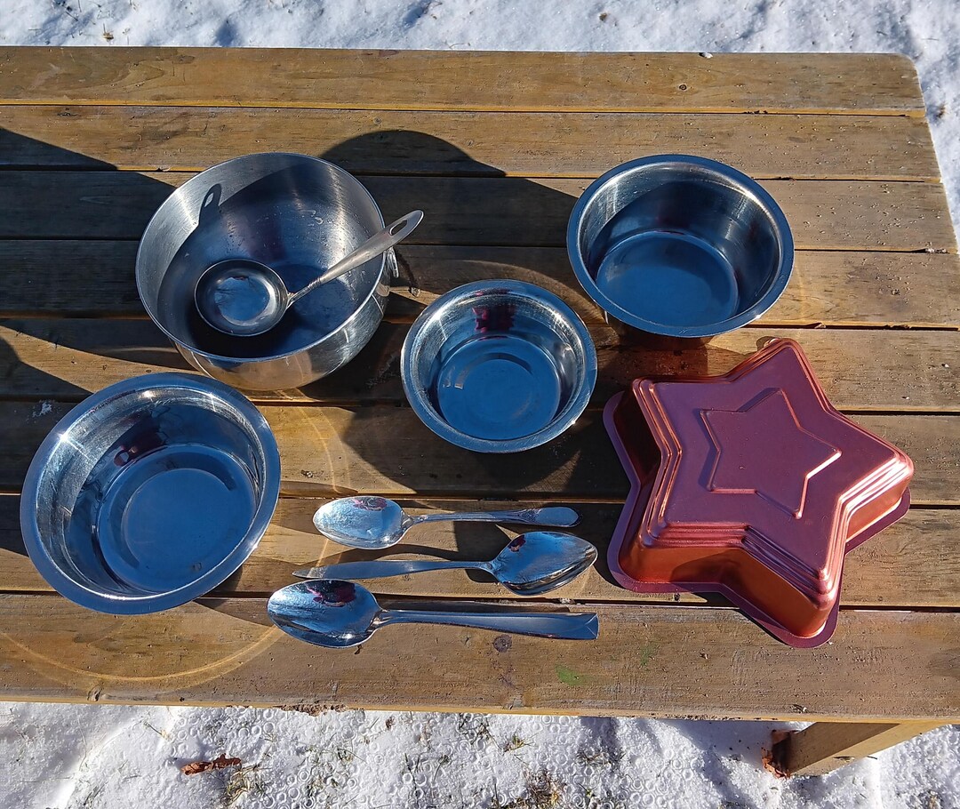 Wish Upon a Star Mud Kitchen Starter Kit: Curated Pots, Pans, Tools ...