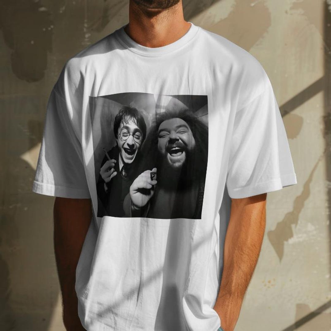 Harry Potter and Hagrid Smoking Pot Weed Adult Humorous Joke Funny Meme ...