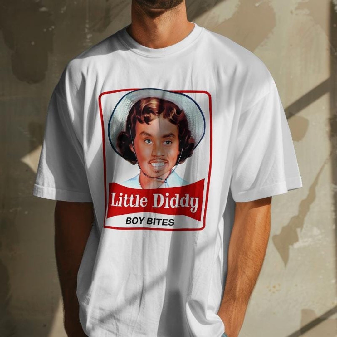 Vintage Lil Diddy Boy Bites Meme Tee Baby Oil Approved Hip-hop Humor ...