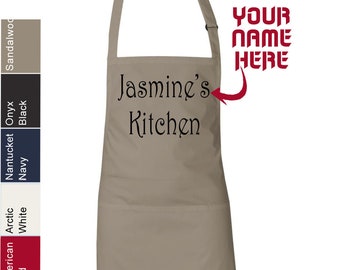 Customized Apron Chef Apron Printed Kitchen Apron for Women - Etsy