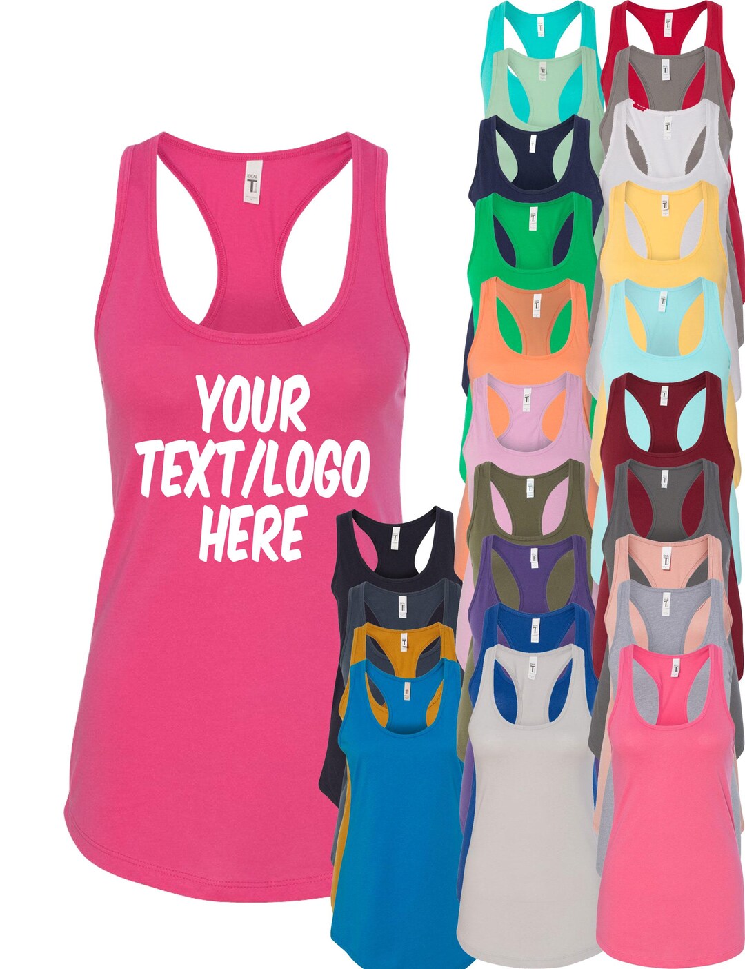 Custom Next Level 1533 Racerback Tank – Personalized Gym or Bridal ...