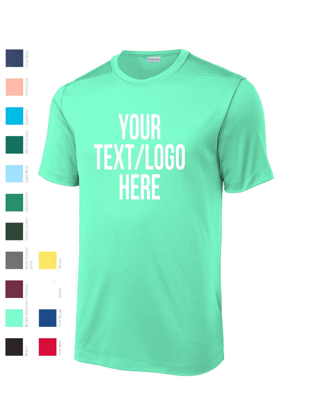 Custom Sport-tek ® Posi-uv ™ Pro Tee Adult and Youth ST420 YST420 ...