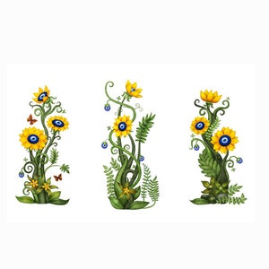 Beautiful Evil Eye Sunflower Tshirt Original Exclusive Design Customize ...