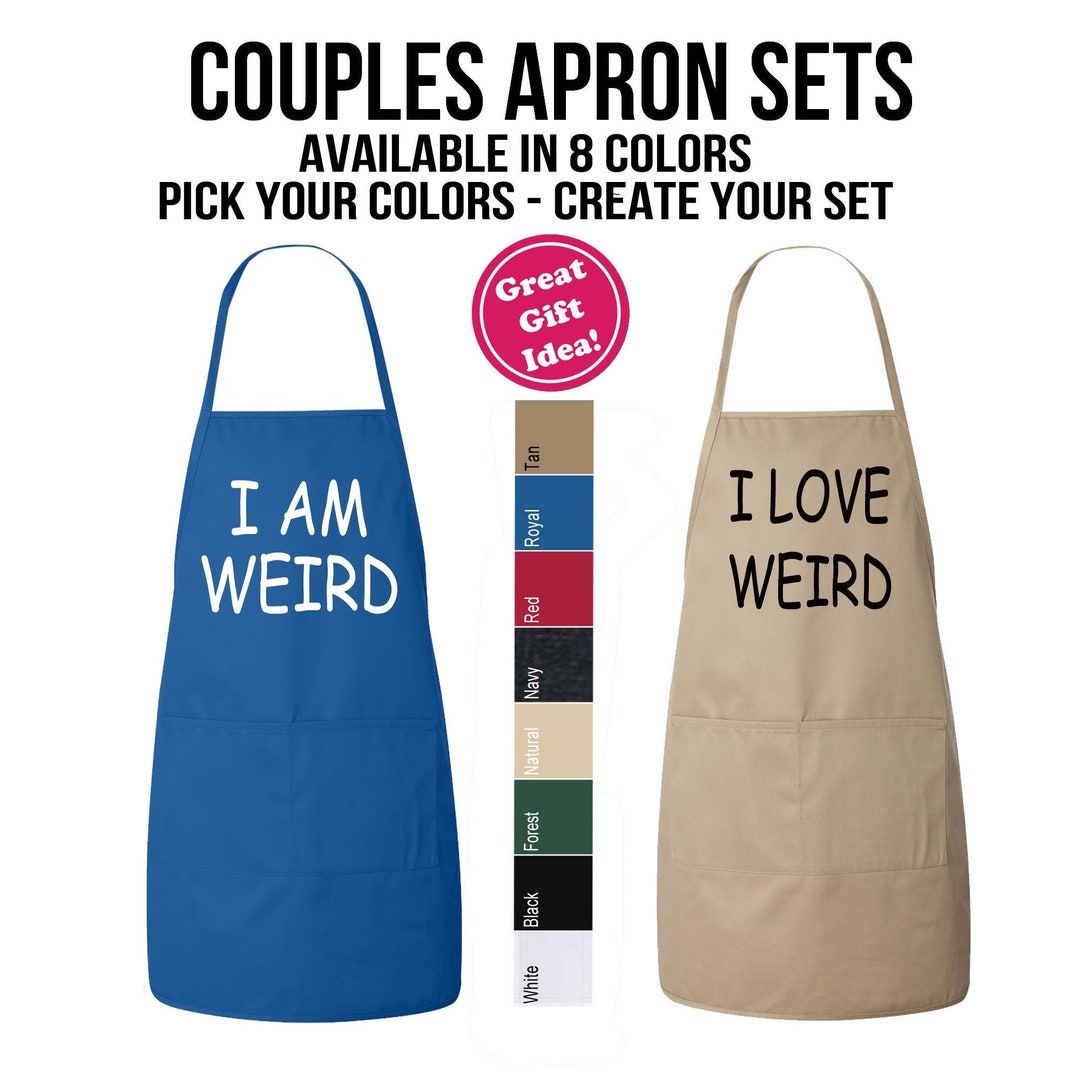 Weird Couples Apron Set: Customizable Kitchen Aprons - Etsy