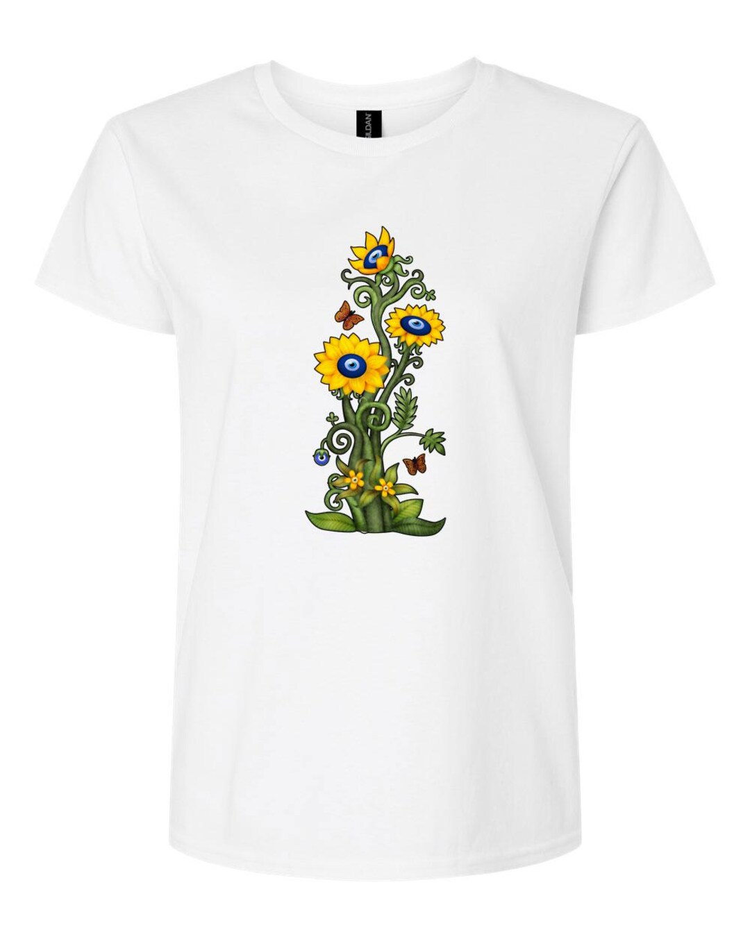 Sunflower Evil Eye Exclusive Design Customize to All Sizes and Colors ...