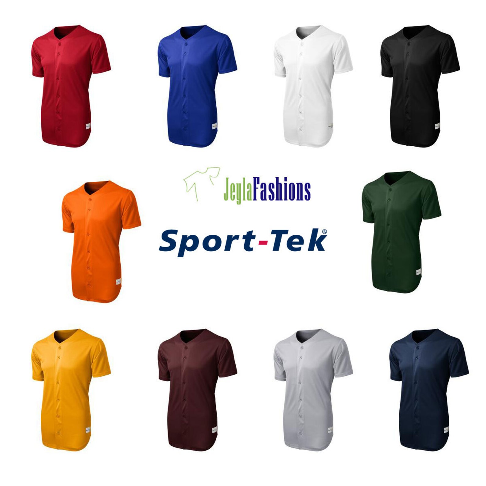 Custom Made Sport-tek® Posicharge™ Tough Mesh Full-button - Etsy