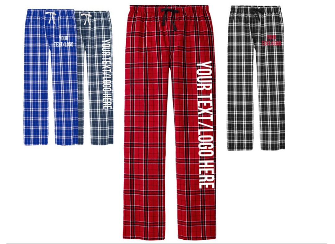 District ® Flannel Plaid Lounge Pants Custom Personalized Unisex Pants ...
