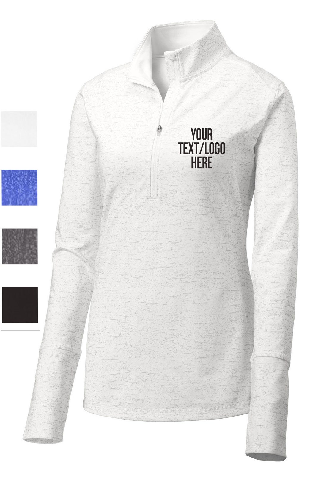 Custom Sport-tek ® Ladies Sport-wick ® Stretch Reflective Heather 1/2 ...