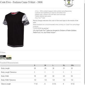 Custom Code Five - Fashion Camo T-shirt - 3908 All Colors and Sizes ...