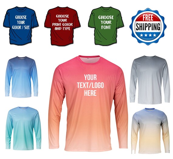 Custom Paragon Barbados Performance Pin Dot Long Sleeve - Etsy