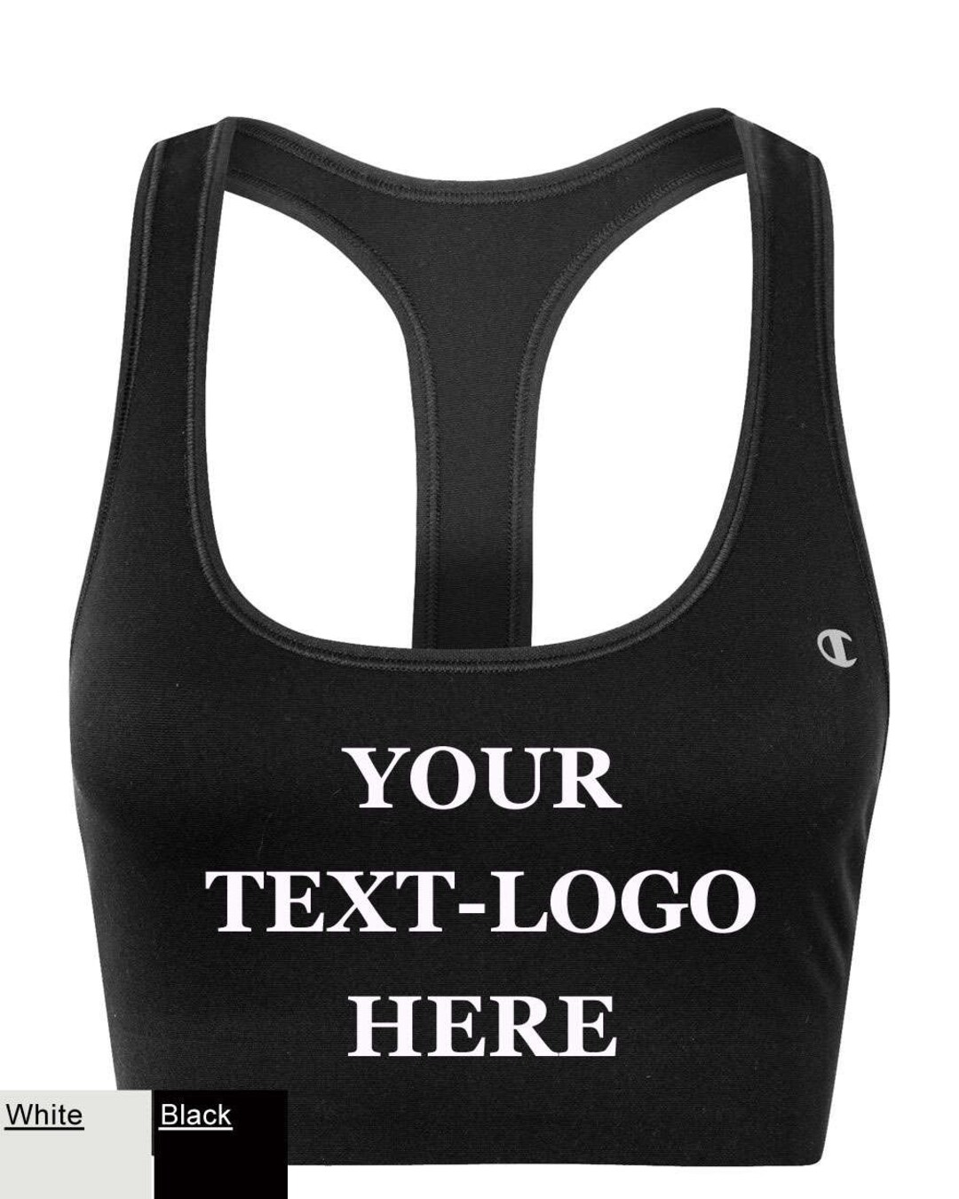 Custom Made Champion Women's Sports Bra B900 MUST BE CUSTOMIZED Glitter ...