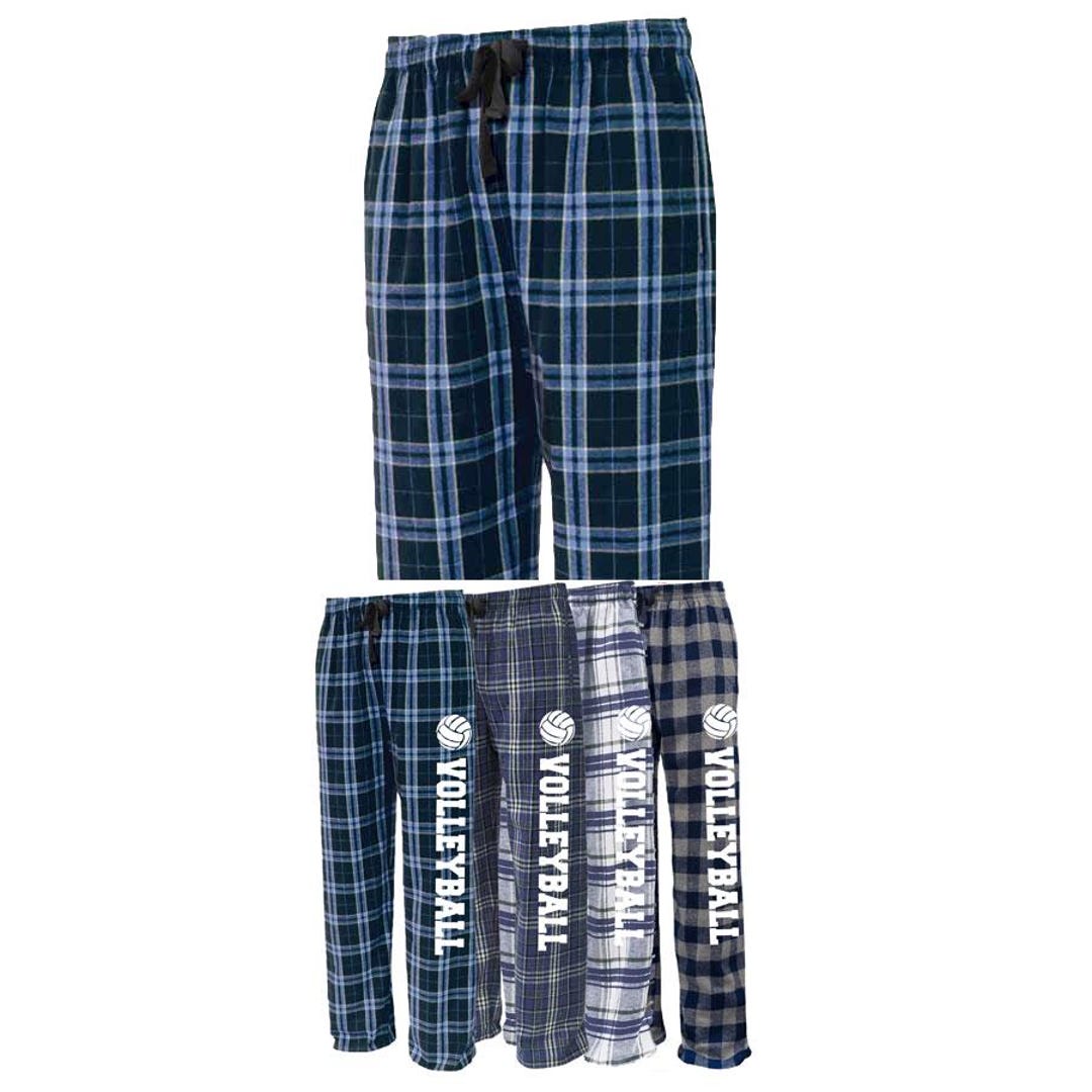 Adult and Youth Volleyball Team Plaid Flannel Pants Team Spirit Wear ...
