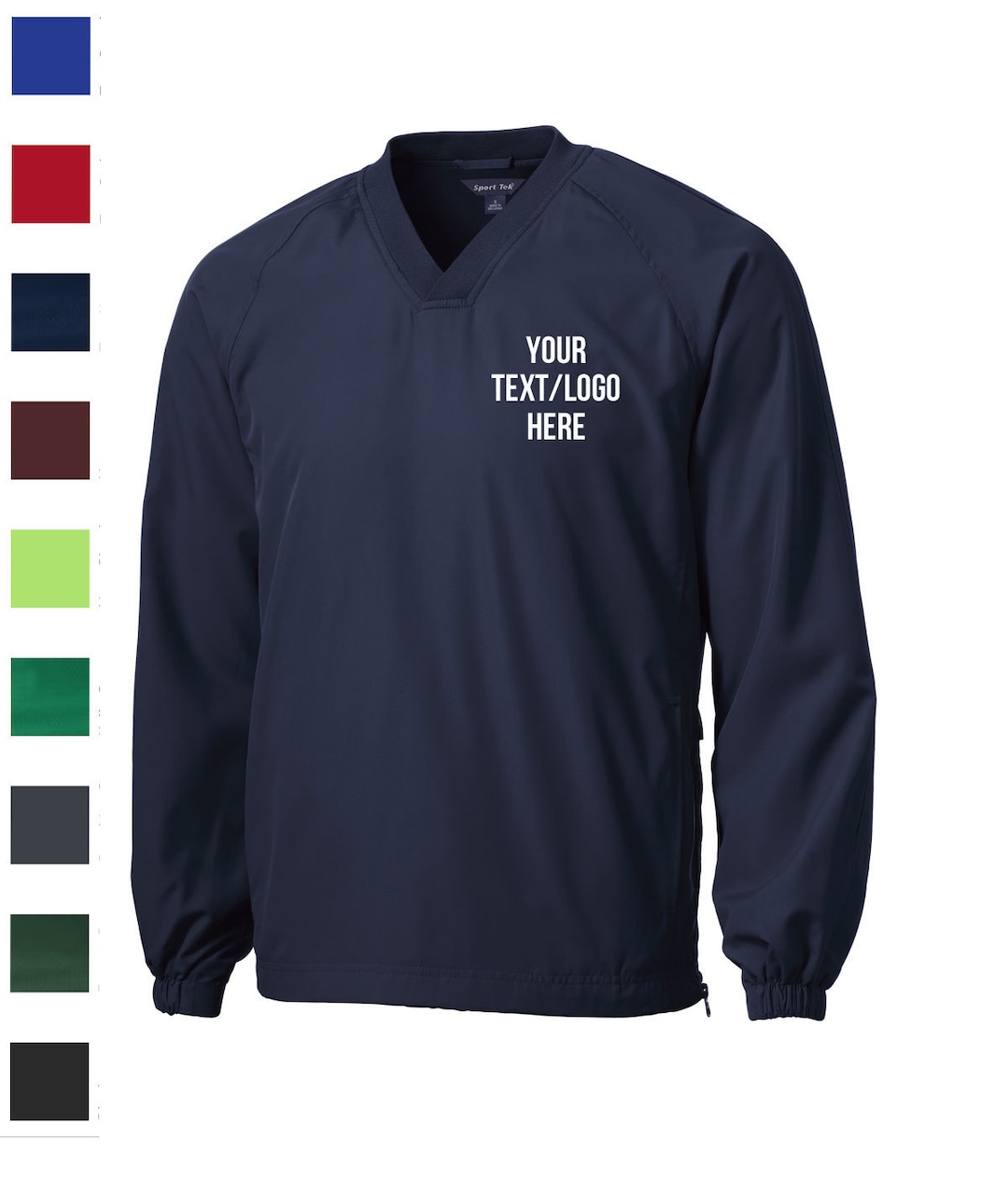 Custom Sport-tek V-neck Raglan Wind Shirt: Adult & Youth JST72 - Etsy