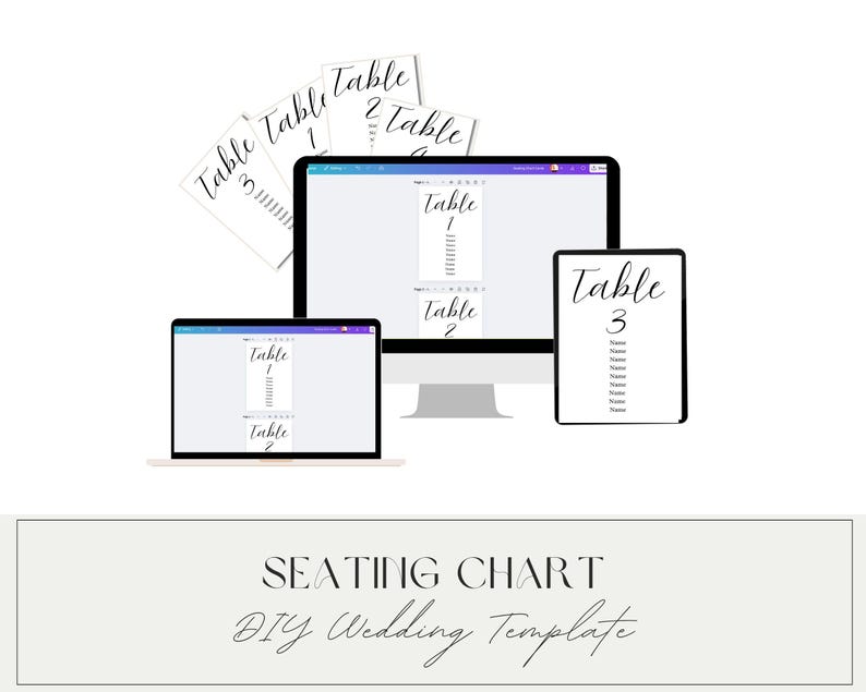 Seating Chart Cards Seating Plan Table Seating Chart Table Number Cards ...