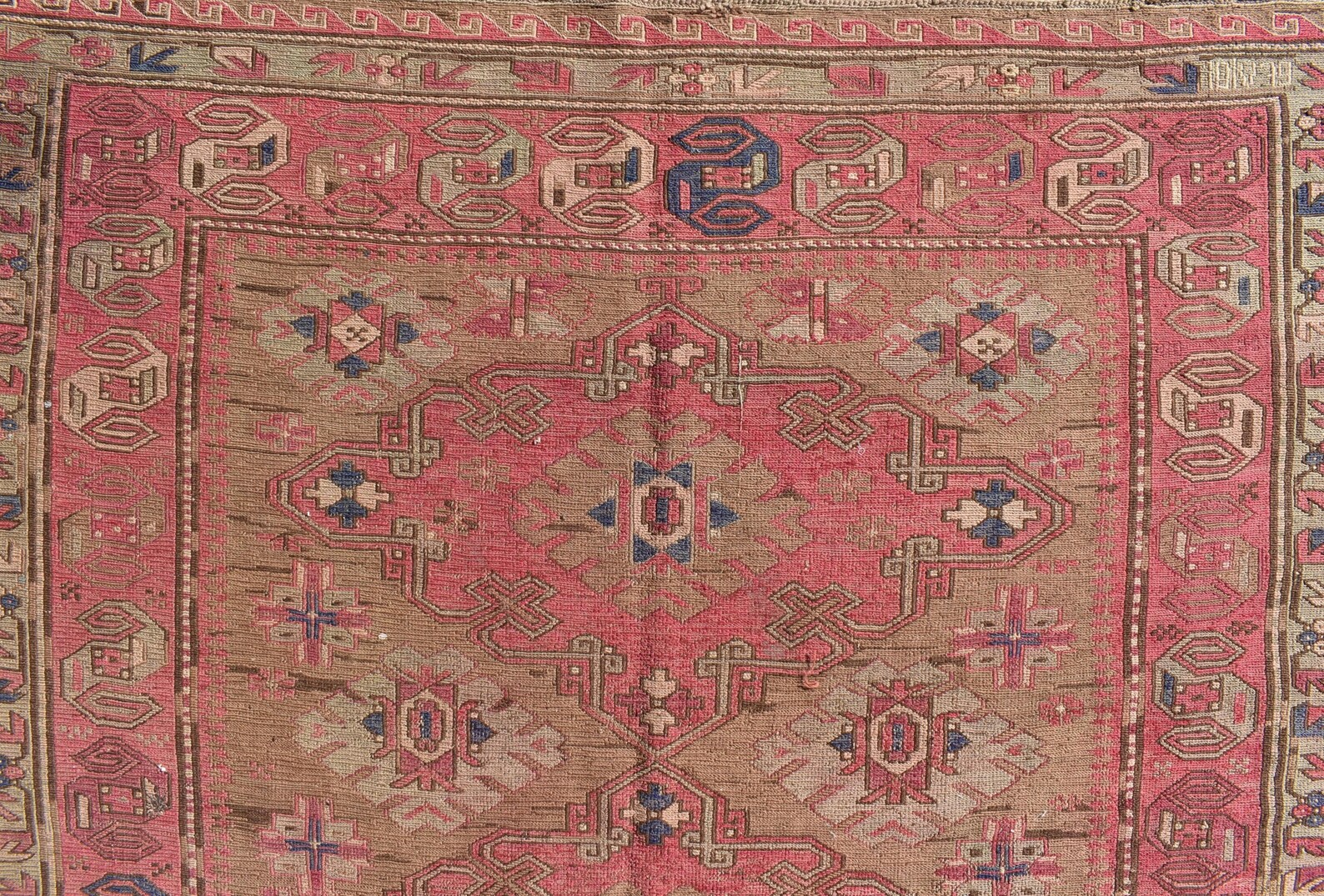 Caucasian Rug 5x9 Size Handwoven Antique Vintage Sumak Kilim 175x292cm ...