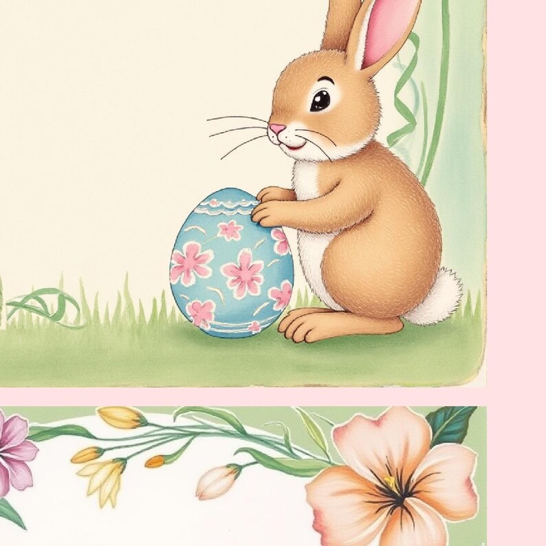 Vintage Easter Printable Note Cards – Digital Download for DIY ...