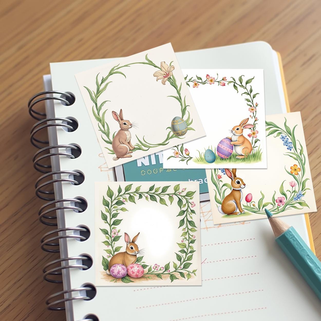 Vintage Easter Printable Note Cards – Digital Download for DIY ...