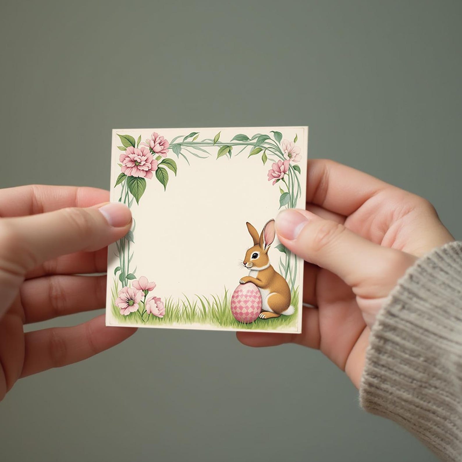 Vintage Easter Printable Note Cards – Digital Download for DIY ...