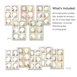 Vintage Easter Printable Note Cards – Digital Download for DIY ...