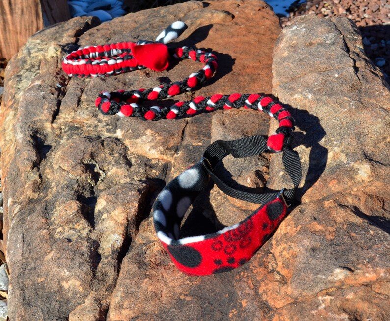 Braided Fleece Agility Leash Martingale Style Pick Your - Etsy