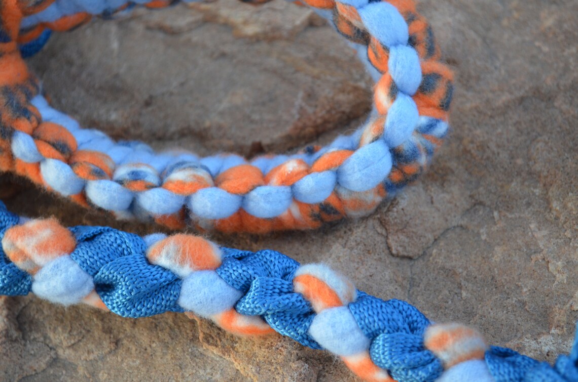 Braided Fleece Agility Leash Martingale Style Pick Your - Etsy