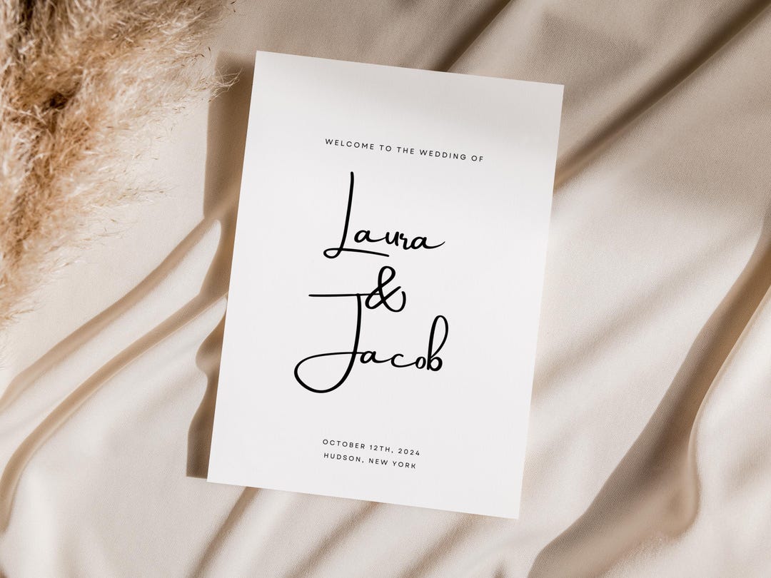 Sephardic Jewish Wedding Program Beckett Style - Etsy