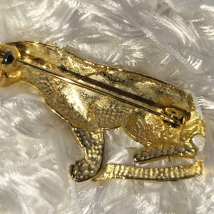 Small Gold Tone & Black Jaguar Brooch Pin 2 X 1 - Etsy