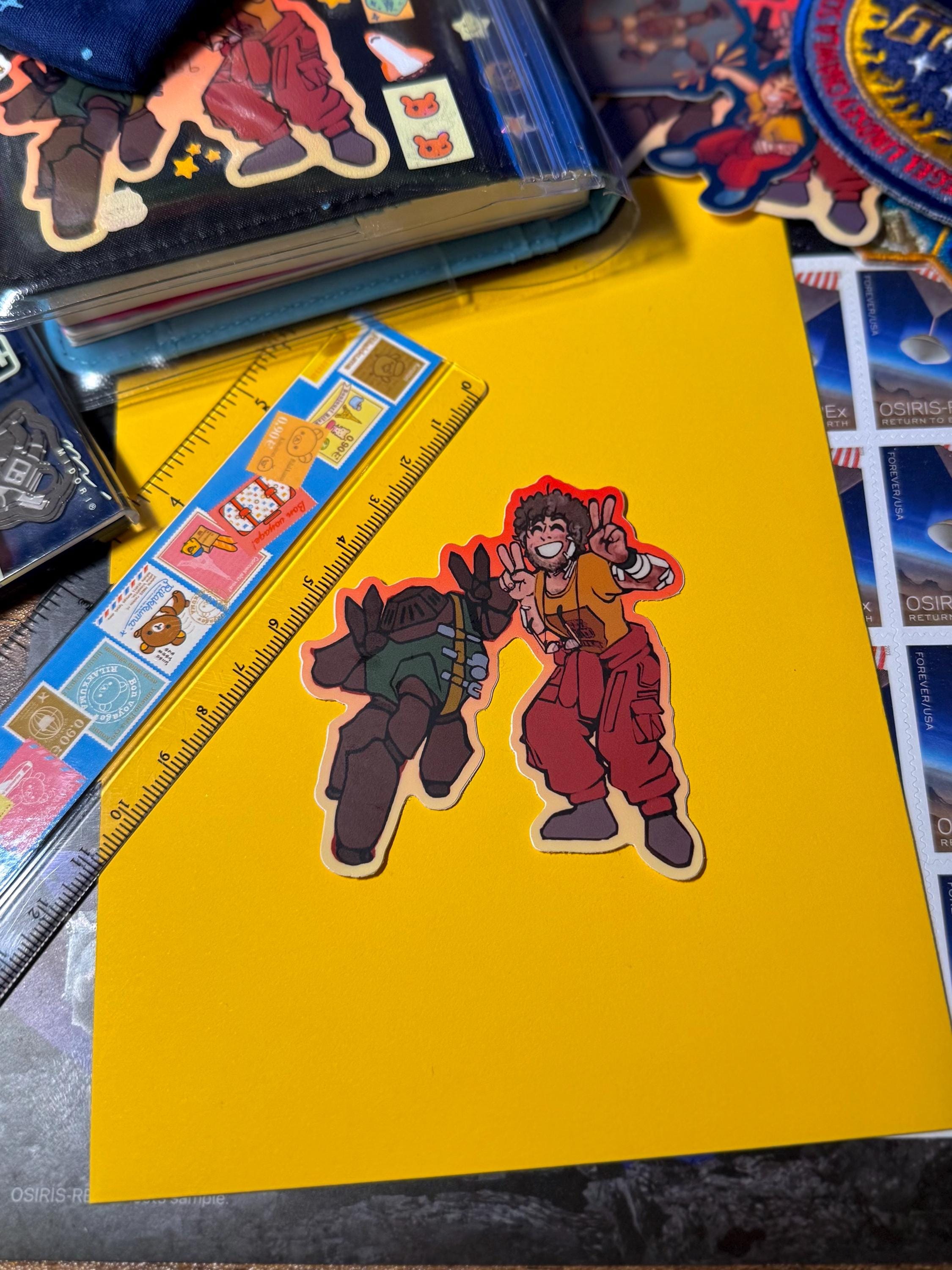 Ryland and Rocky Peace Sign Sticker - Etsy