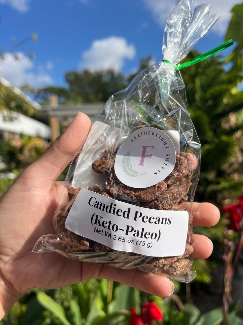 Keto Paleo Candied Pecans | Diabetic-friendly, Dairy-free - Etsy