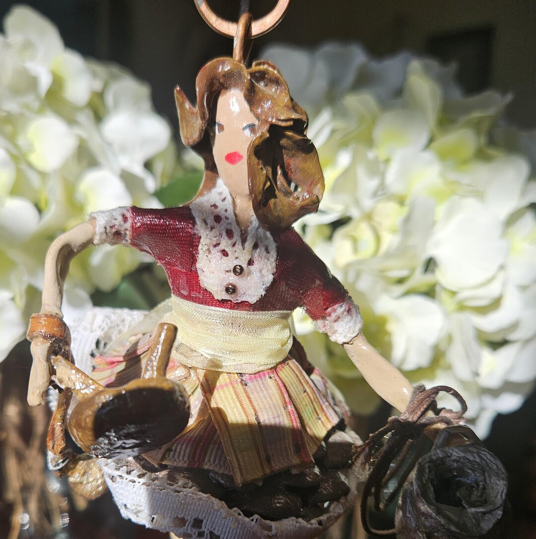 Milk Maid is a Handmade Figure From Pinecones and Acorn Made to ...