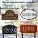 Double Sided Address Sign - Two-sided Hanging House Number Plaque - 26 ...