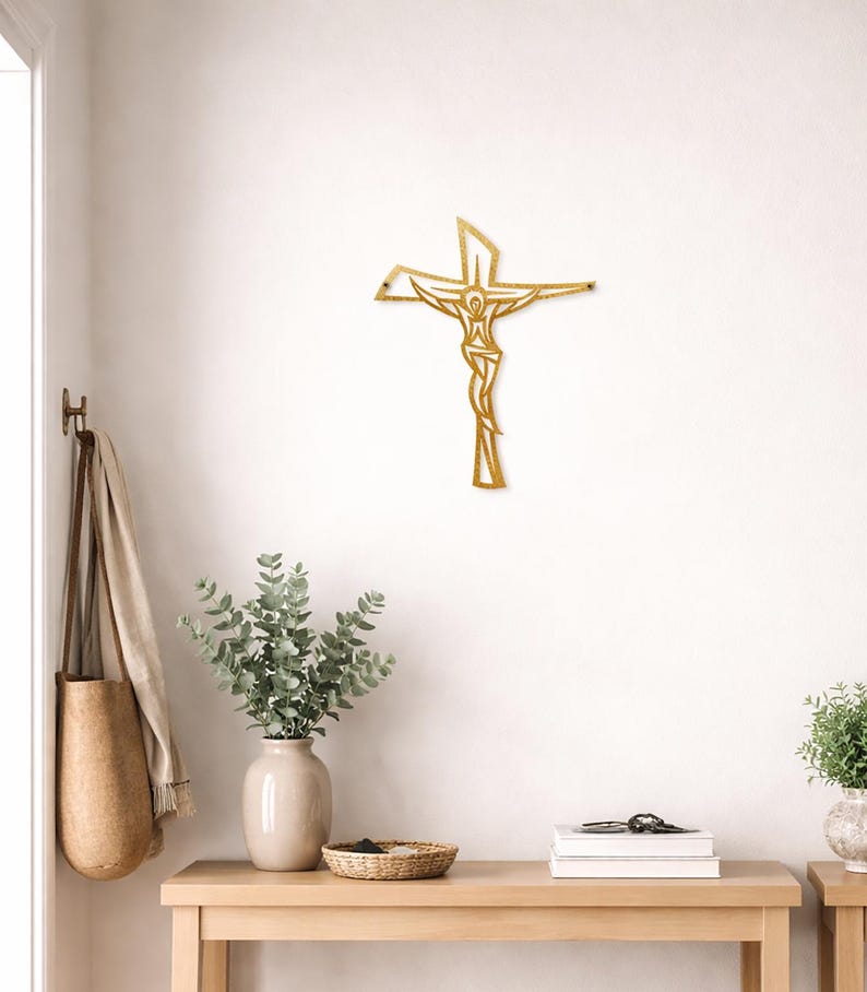 Steel Cross Signs - 5 Styles: Metal Jesus Crucifix Wall Plaque ...