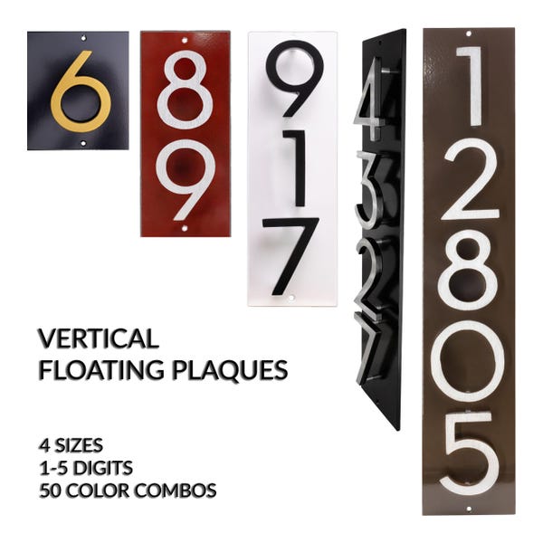 Vertical House Numbers - Etsy