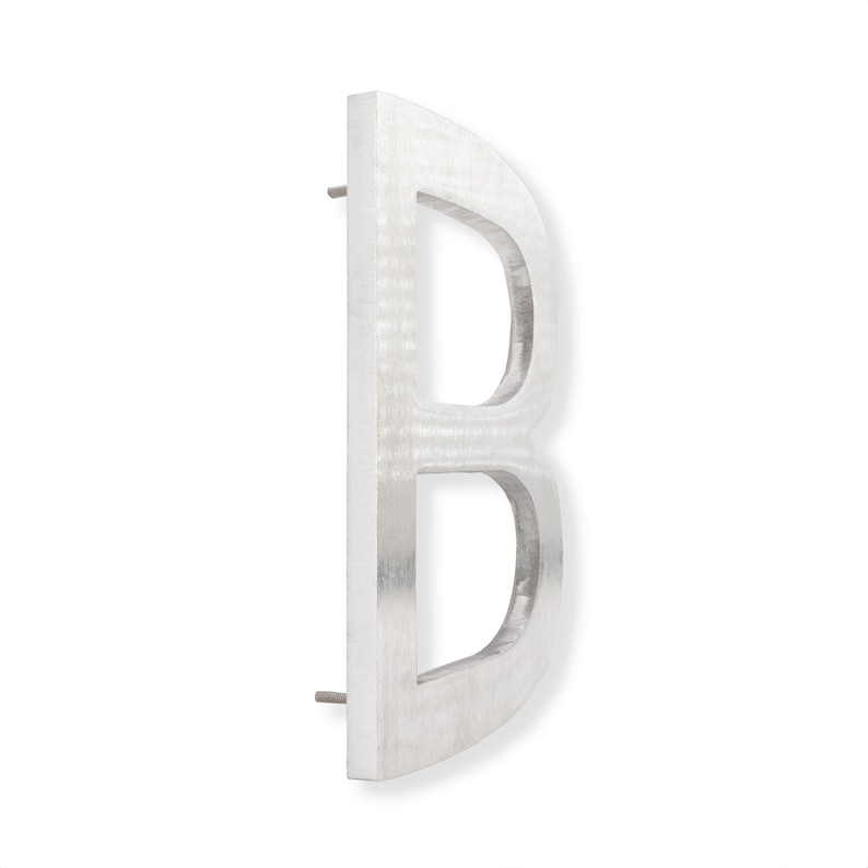 Modern Floating Aluminum House Numbers & Letters - 8 Sizes, Wall ...